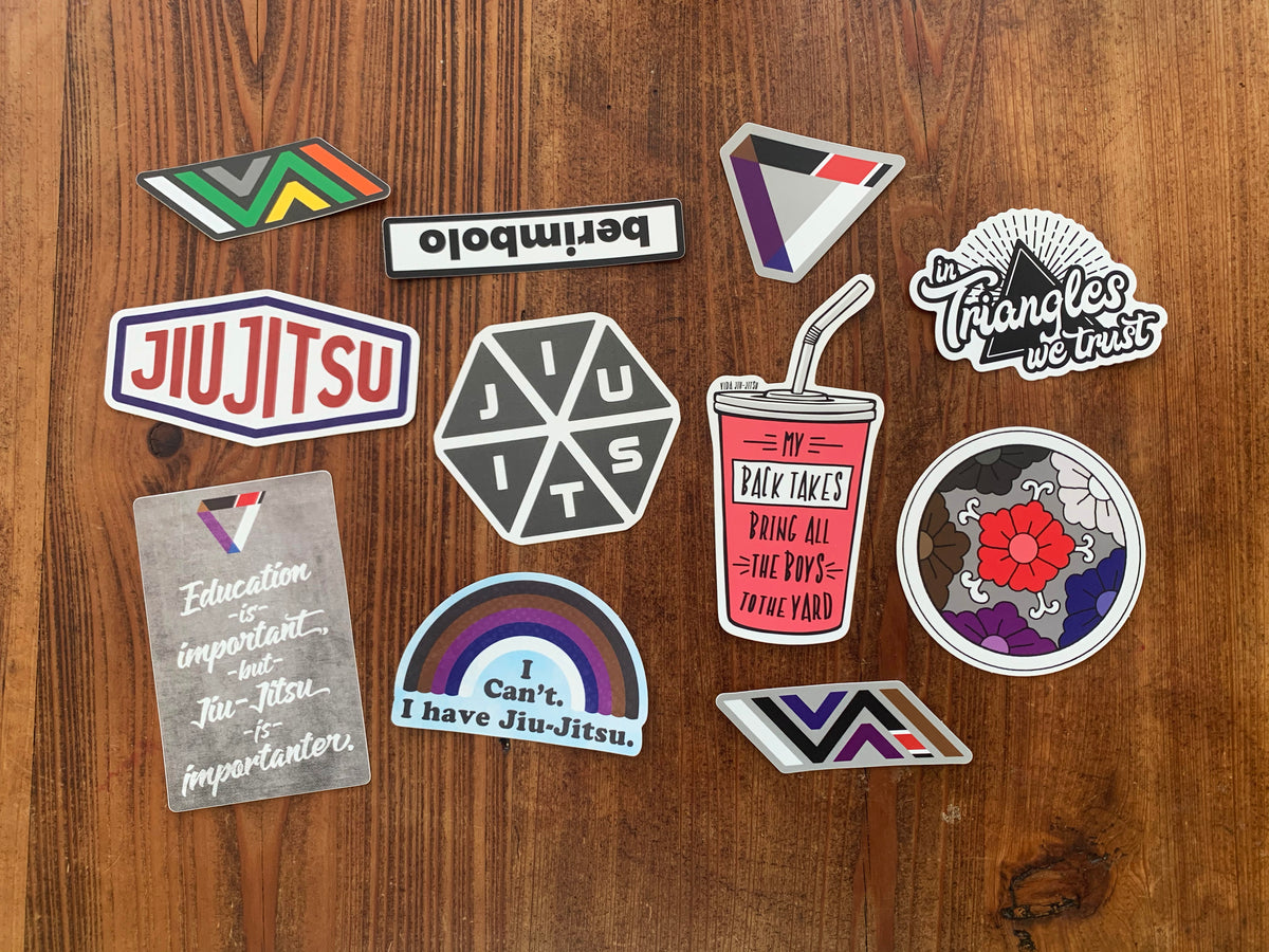 Jiu-Jitsu Triangle Sticker - BJJ Belt Rank Decal – Vida Jiu-Jitsu Shop